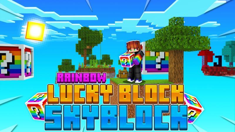 Rainbow Lucky Block Skyblock by DogHouse | CHUNK - Minecraft Bedrock Marketplace Explorer