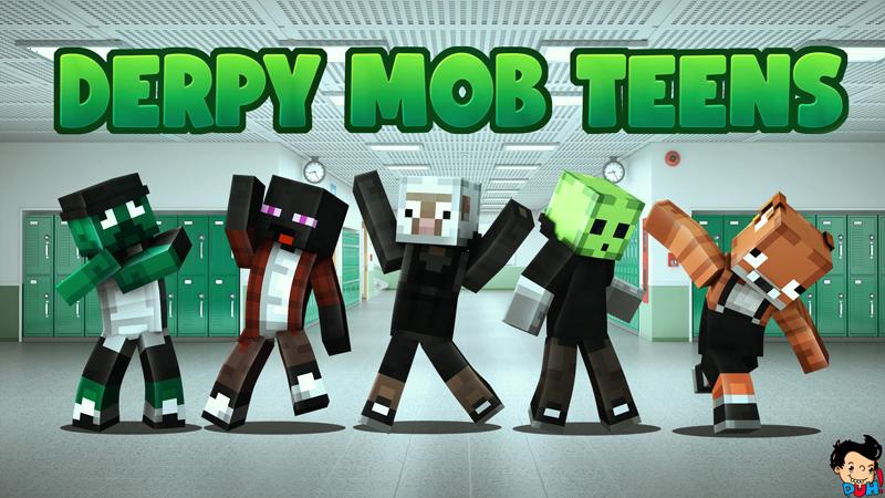 Derpy Mob Teens by Duh | CHUNK - Minecraft Bedrock Marketplace Explorer