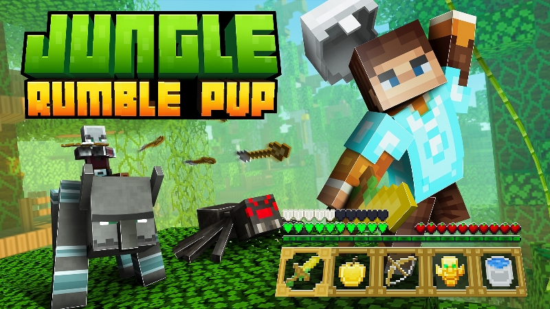 Jungle Rumble PvP by Duh | CHUNK - Minecraft Bedrock Marketplace Explorer