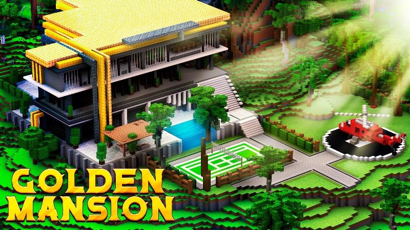 Golden Mansion by Eco Studios | CHUNK - Minecraft Bedrock Marketplace ...