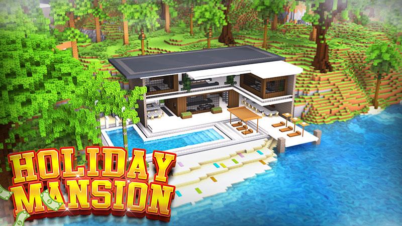 Holiday Mansion by Eco Studios | CHUNK - Minecraft Bedrock Marketplace Explorer