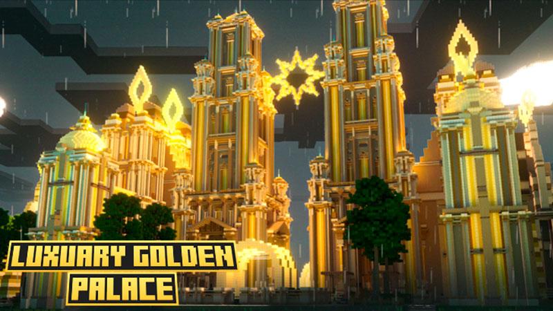 Luxury Golden Palace by Eco Studios | CHUNK - Minecraft Bedrock Marketplace Explorer