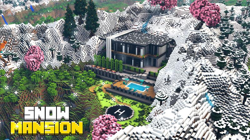 Snow Mansion by Eco Studios | CHUNK - Minecraft Bedrock Marketplace Explorer