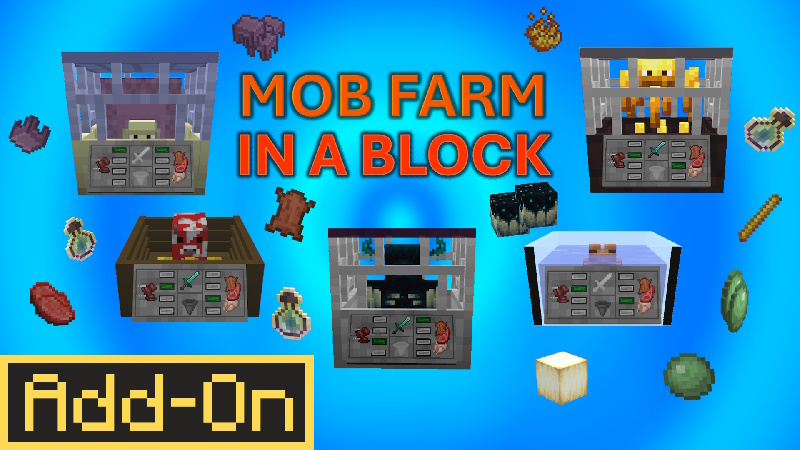 Mob Farm in a Block Add-On by EduElfie | CHUNK - Minecraft Bedrock ...