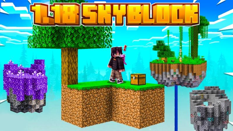 1.18 Skyblock by Fall Studios | CHUNK - Minecraft Bedrock Marketplace ...