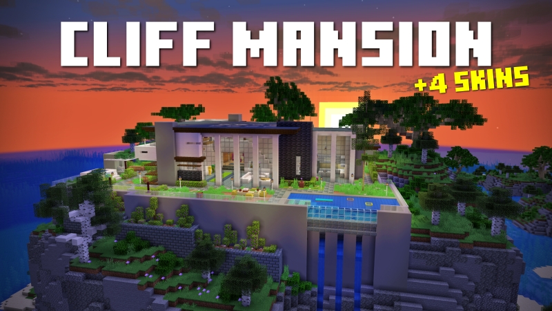 Cliff Mansion by Fall Studios | CHUNK - Minecraft Bedrock Marketplace ...