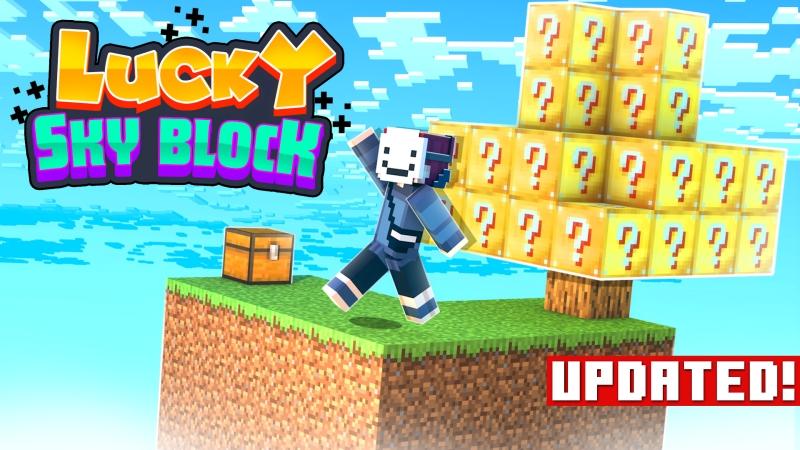 Lucky Sky Block by Fall Studios | CHUNK - Minecraft Bedrock Marketplace Explorer