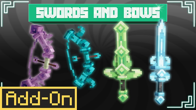 Swords And Bows Add-On by Fall Studios | CHUNK - Minecraft Bedrock ...