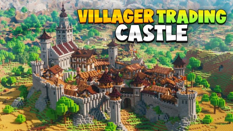 Villager Trading Castle by Fall Studios | CHUNK - Minecraft Bedrock ...