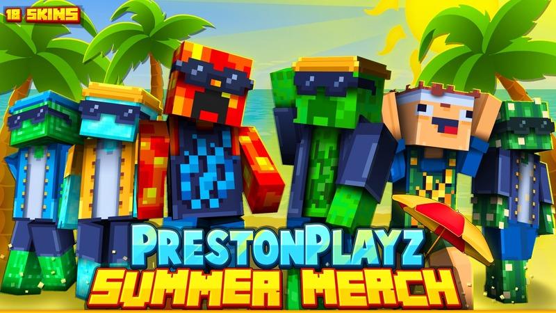 PrestonPlayz Summer Merch by FireGames | CHUNK - Minecraft Bedrock ...