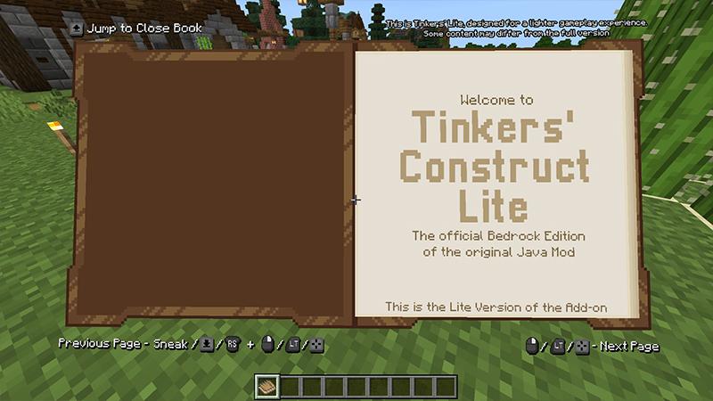 Tinkers' Construct Lite by FTB | CHUNK - Minecraft Bedrock Marketplace Explorer