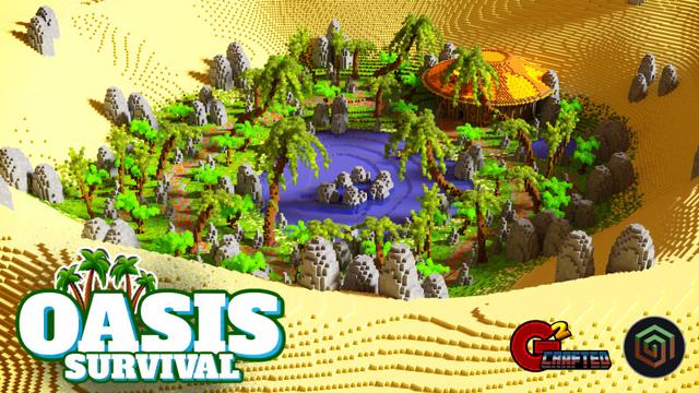 Oasis Survival by G2Crafted | CHUNK - Minecraft Bedrock Marketplace Explorer