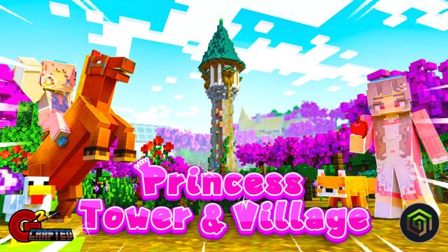 Princess Tower & Village by G2Crafted | CHUNK - Minecraft Bedrock ...