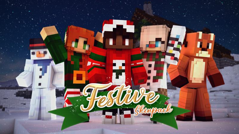 Festive Skin Pack by Galaxite | CHUNK - Minecraft Bedrock Marketplace Explorer