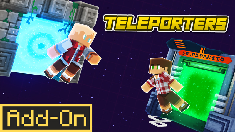 Teleporters Add On by Galaxite | CHUNK - Minecraft Bedrock Marketplace ...