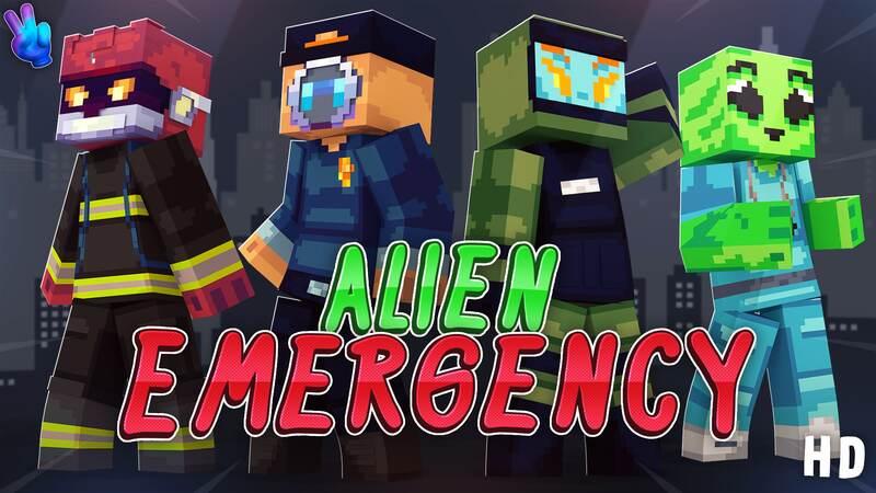 Alien Emergency by Gamefam | CHUNK - Minecraft Bedrock Marketplace Explorer