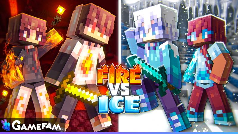 Fire vs Ice by Gamefam | CHUNK - Minecraft Bedrock Marketplace Explorer