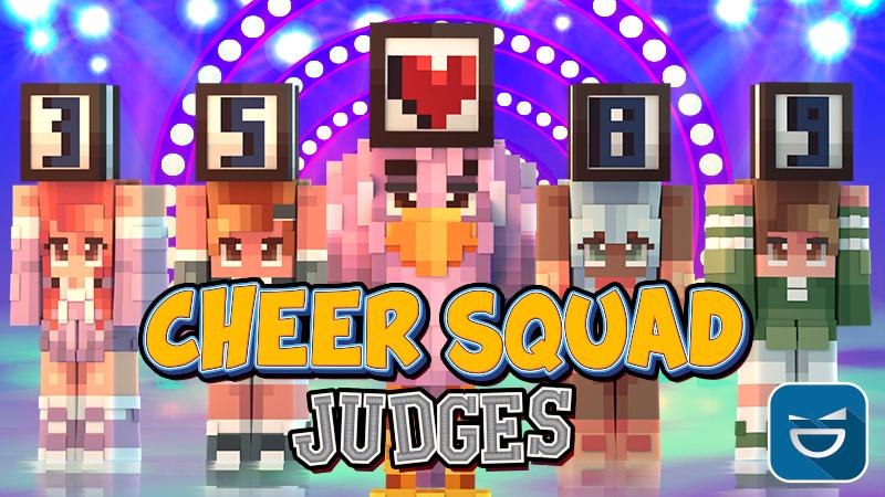 Cheer Squad Judges by Giggle Block Studios | CHUNK - Minecraft Bedrock Marketplace Explorer