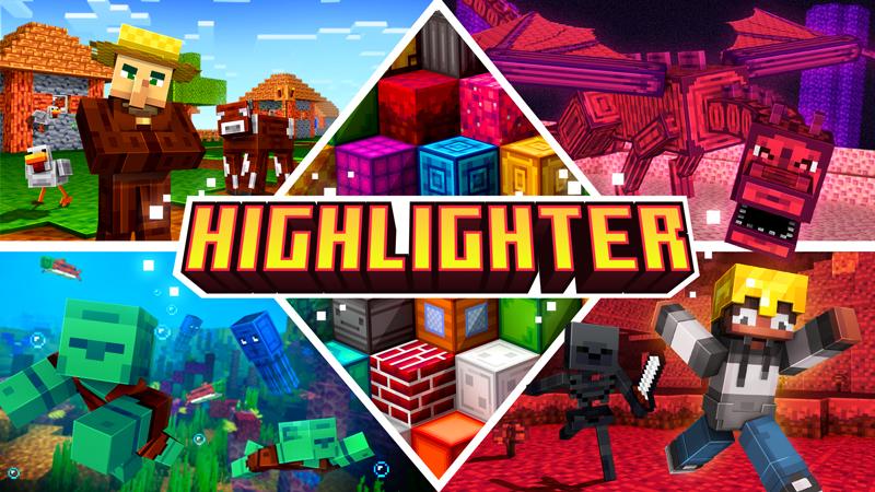 Highlighter Texture Pack by Giggle Block Studios | CHUNK - Minecraft ...