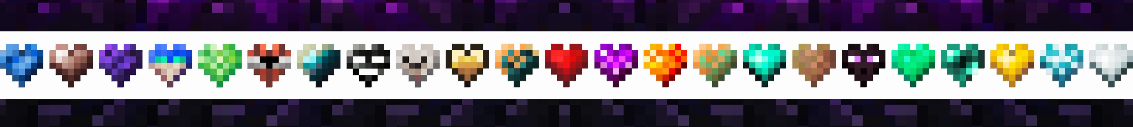 Custom Hearts by Glowfischdesigns | CHUNK - Minecraft Bedrock ...