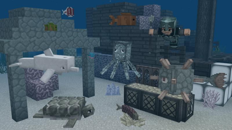 Grayscale Texture Pack by GoE-Craft | CHUNK - Minecraft Bedrock Marketplace Explorer
