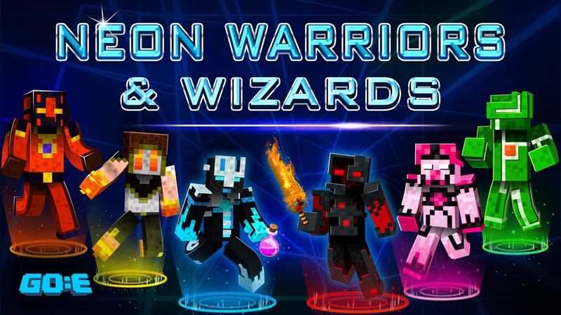 Neon Warriors & Wizards by GoE-Craft | CHUNK - Minecraft Bedrock Marketplace Explorer