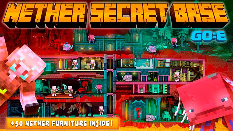 Nether Secret Base by GoE-Craft | CHUNK - Minecraft Bedrock Marketplace ...