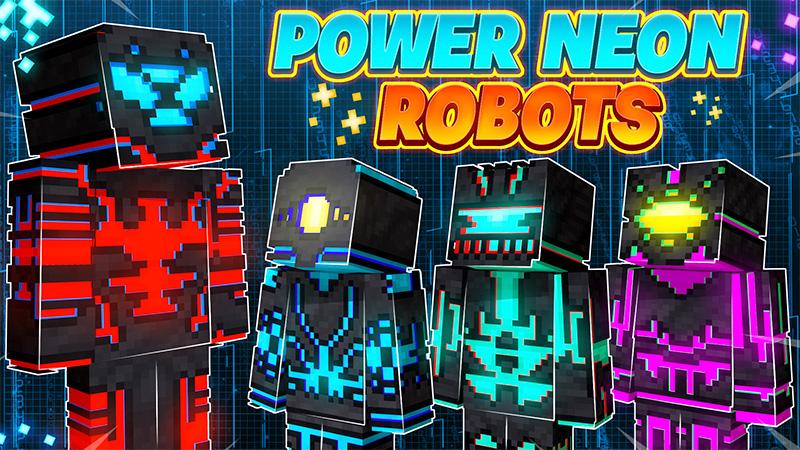 Power Neon Robots by GoE-Craft | CHUNK - Minecraft Bedrock Marketplace ...