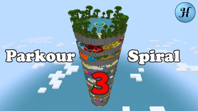Parkour Spiral 3 by Hielke Maps | CHUNK - Minecraft Bedrock Marketplace Explorer