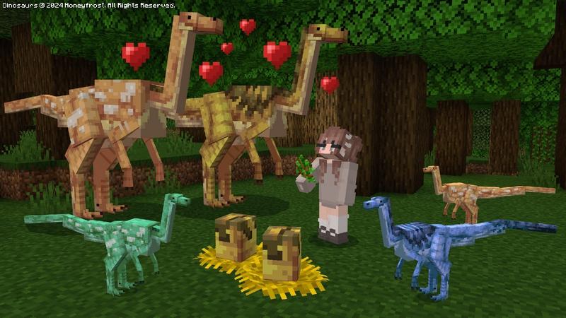 Dinosaurs Add-On by Honeyfrost | CHUNK - Minecraft Bedrock Marketplace ...