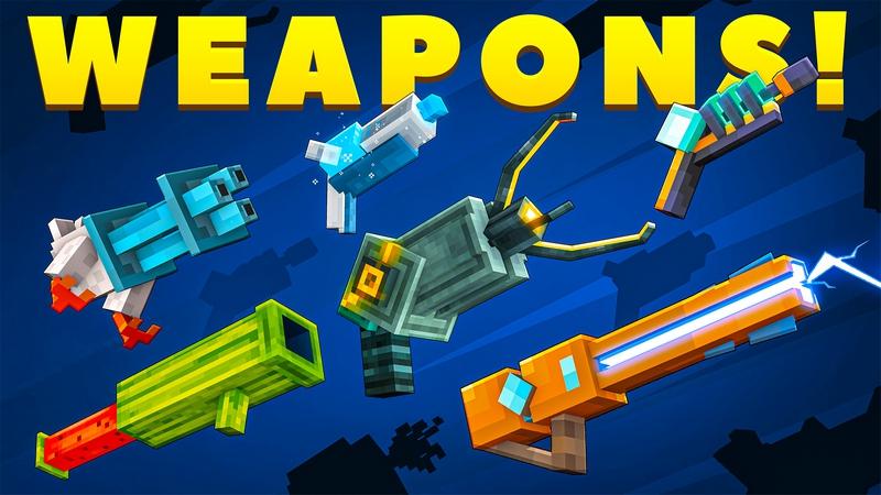 WEAPONS! by Honeyfrost | CHUNK - Minecraft Bedrock Marketplace Explorer