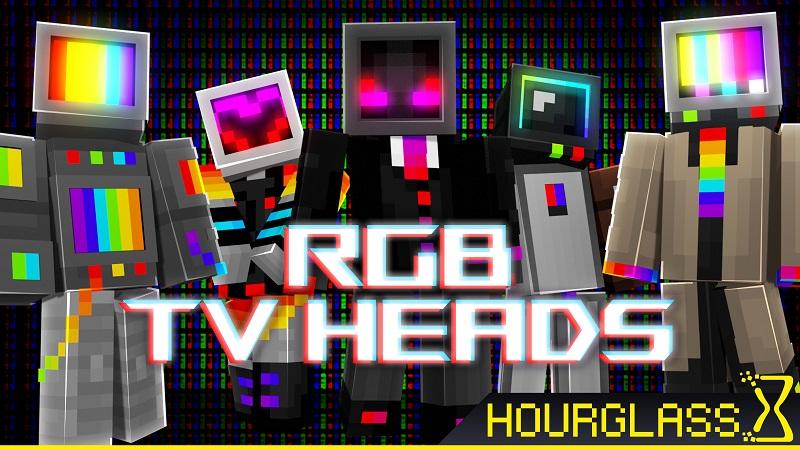 RGB TV Heads by Hourglass Studios | CHUNK - Minecraft Bedrock Marketplace Explorer