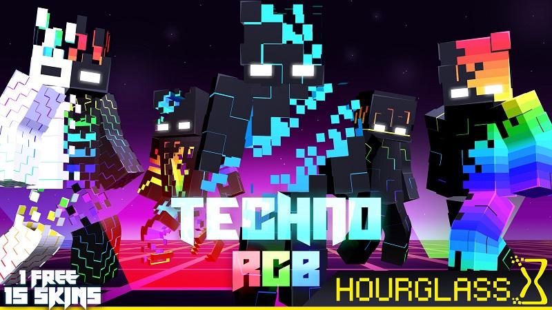 Techno RGB by Hourglass Studios | CHUNK - Minecraft Bedrock Marketplace Explorer