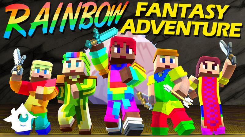 Rainbow Fantasy Adventure by House of How | CHUNK - Minecraft Bedrock Marketplace Explorer
