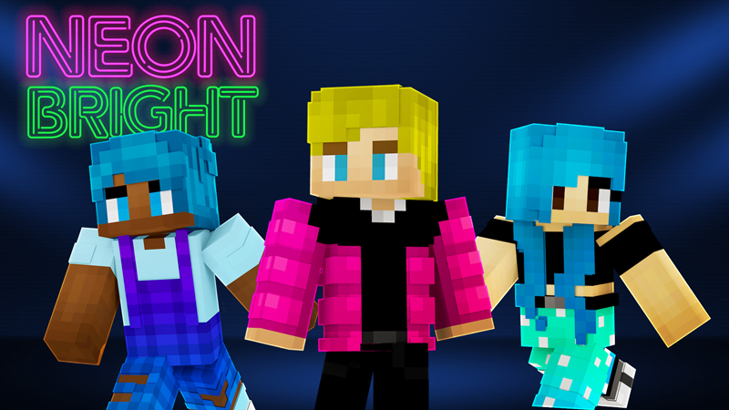 Neon Bright by Impulse | CHUNK - Minecraft Bedrock Marketplace Explorer