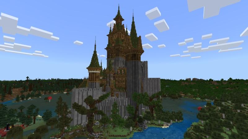 River Castle de In Mine | CHUNK - Minecraft Bedrock Marketplace Explorador
