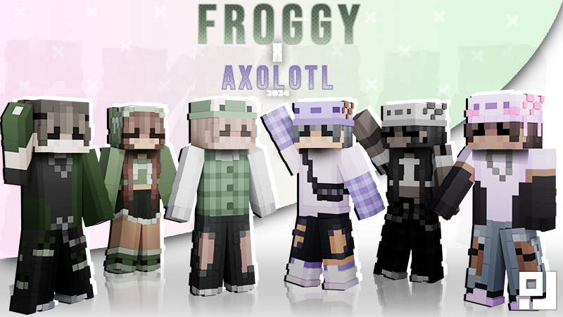 Froggy x Axolotl 2024 by inPixel | CHUNK - Minecraft Bedrock ...
