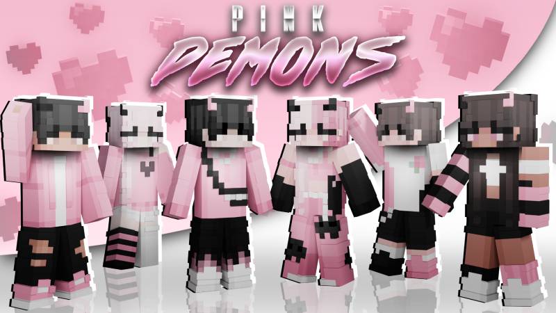 Pink Demons by inPixel | CHUNK - Minecraft Bedrock Marketplace Explorer