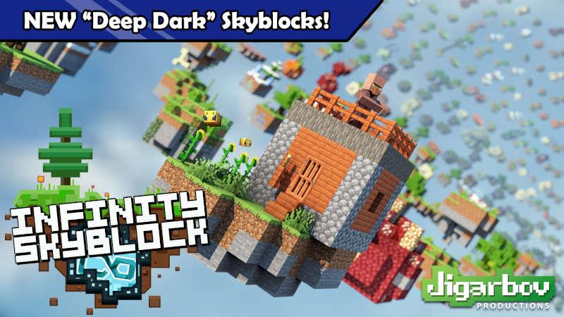 Infinity Skyblock by Jigarbov Productions | CHUNK - Minecraft Bedrock Marketplace Explorer