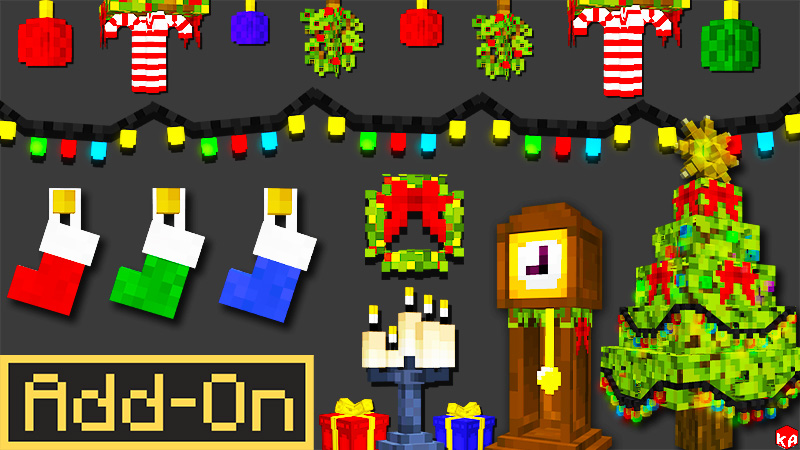 Christmas Decorations Add-On by KA Studios | CHUNK - Minecraft Bedrock ...