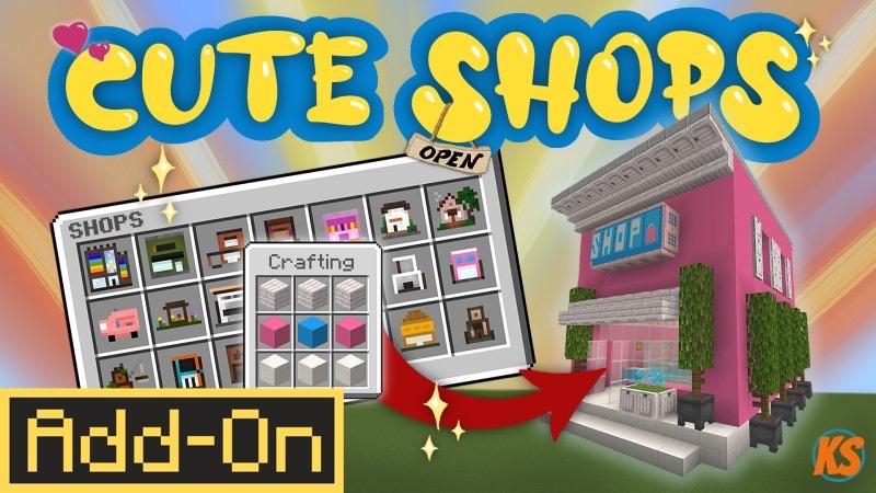Cute Shops by KiwiStars | CHUNK - Minecraft Bedrock Marketplace Explorer