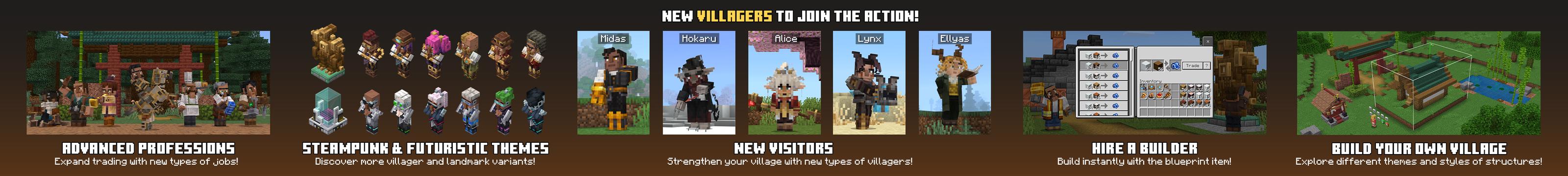 VILLAGERS++ Add-On by Kubo Studios | CHUNK - Minecraft Bedrock ...