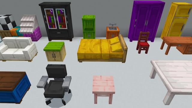 Modern Furniture Add-On by Levelatics | CHUNK - Minecraft Bedrock ...