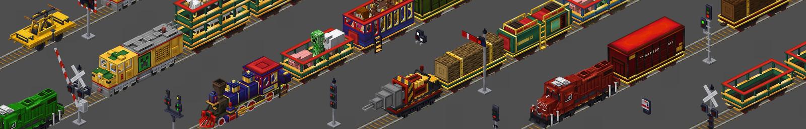 Trains Add-On by Lifeboat | CHUNK - Minecraft Bedrock Marketplace Explorer