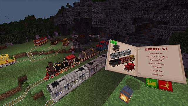 Trains Add-On by Lifeboat | CHUNK - Minecraft Bedrock Marketplace Explorer
