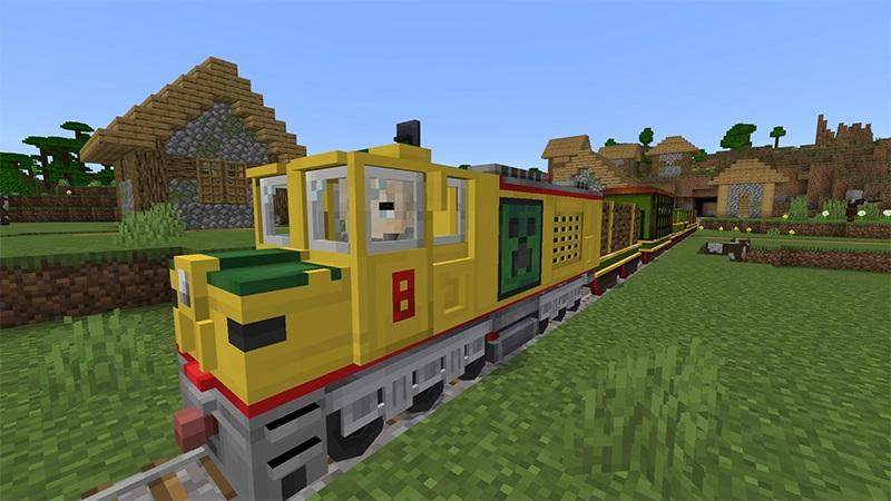 Trains Add-On by Lifeboat | CHUNK - Minecraft Bedrock Marketplace Explorer