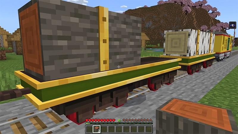 Trains Add-On by Lifeboat | CHUNK - Minecraft Bedrock Marketplace Explorer