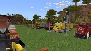 Trains Add-On by Lifeboat | CHUNK - Minecraft Bedrock Marketplace Explorer