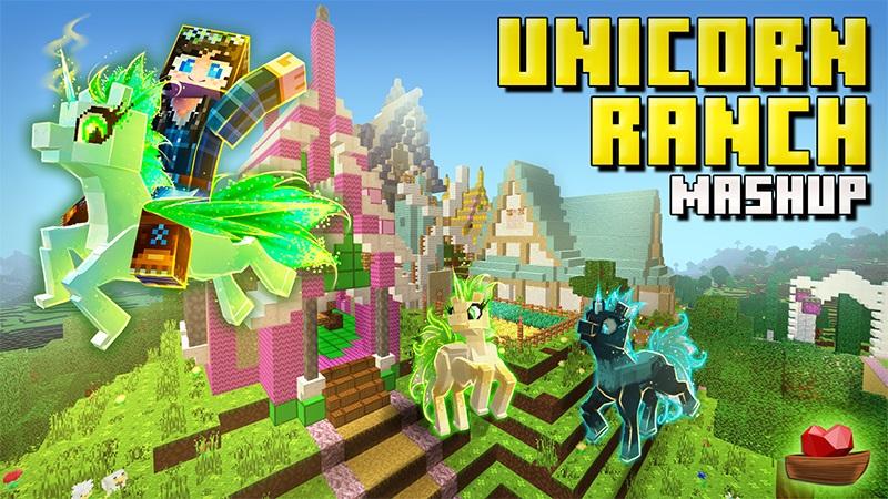 Unicorn Ranch Mashup by Lifeboat | CHUNK - Minecraft Bedrock Marketplace Explorer