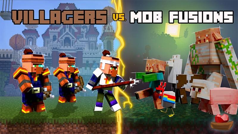 Villagers vs. Mob Fusions by Lifeboat | CHUNK - Minecraft Bedrock ...